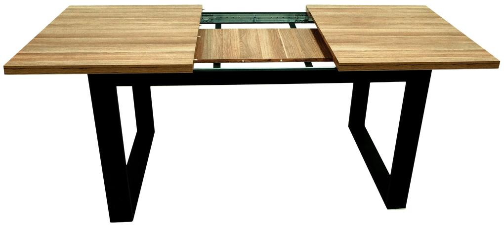Stima Stůl 970 s kovovou podnoží Rozměr: 120x80 + 40 cm, Odstín: Dub Wotan