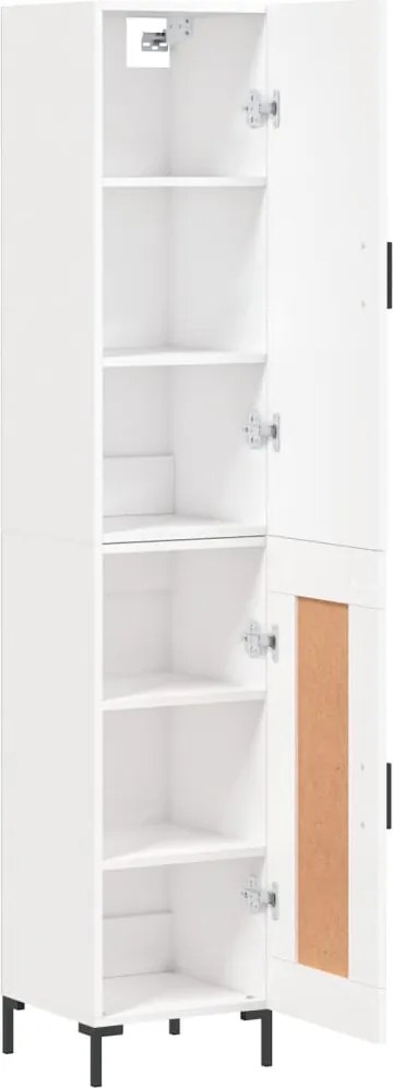 Skříň highboard bílá 34,5 x 34 x 180 cm kompozitní dřevo 3199105