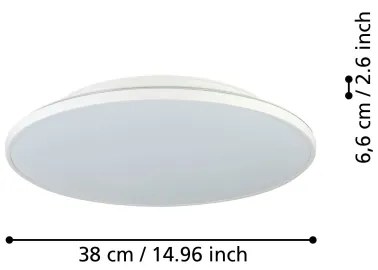 Eglo 99726 - LED Stropní svítidlo CRESPILLO LED/21W/230V pr. 38 cm