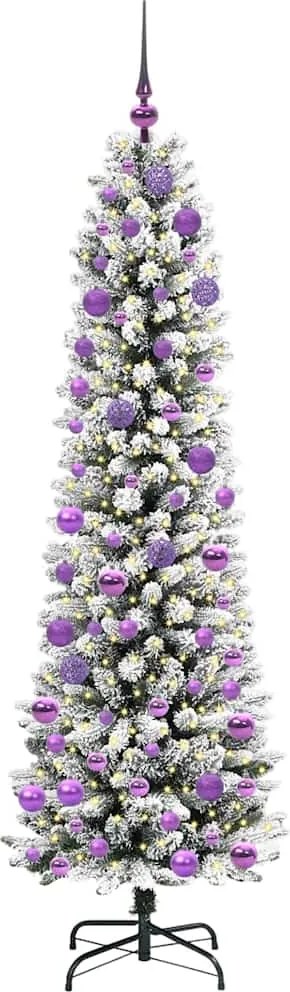 Umělý vánoční stromeček Bílá 180 cm PVC, kov a plast 3396111