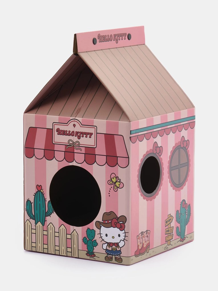 Sinsay - Kartonový domeček pro kočku Hello Kitty - růžová