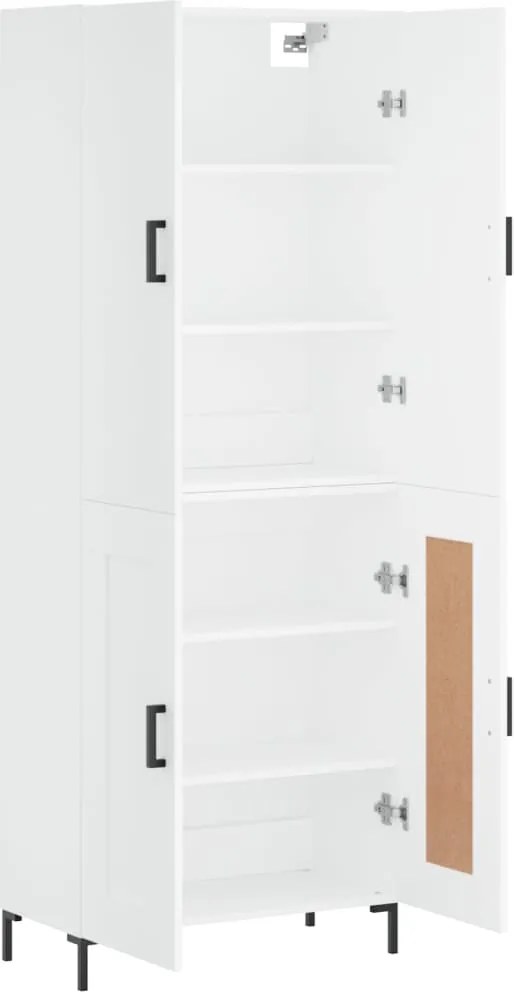 Skříň highboard bílá 69,5 x 34 x 180 cm kompozitní dřevo 3195787