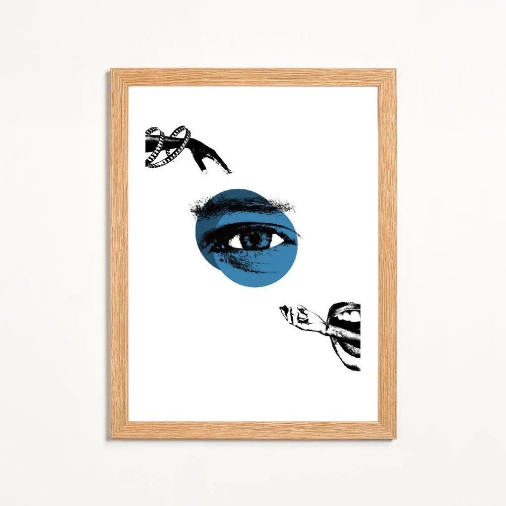 Eva Mořická | Oko II Rám: Bílý, Velikost: 30 x 20 cm