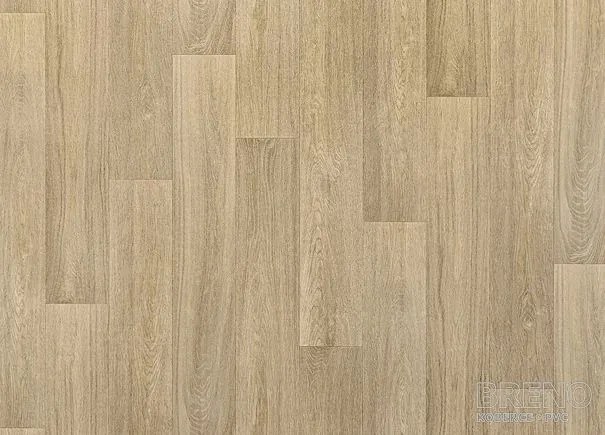 Breno PVC SMARTEX Pure Oak 160M – světlé neutrální dřevo, šíře 200 cm