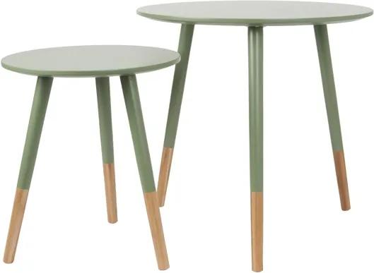 Set dvou stolků Gabby, zelená