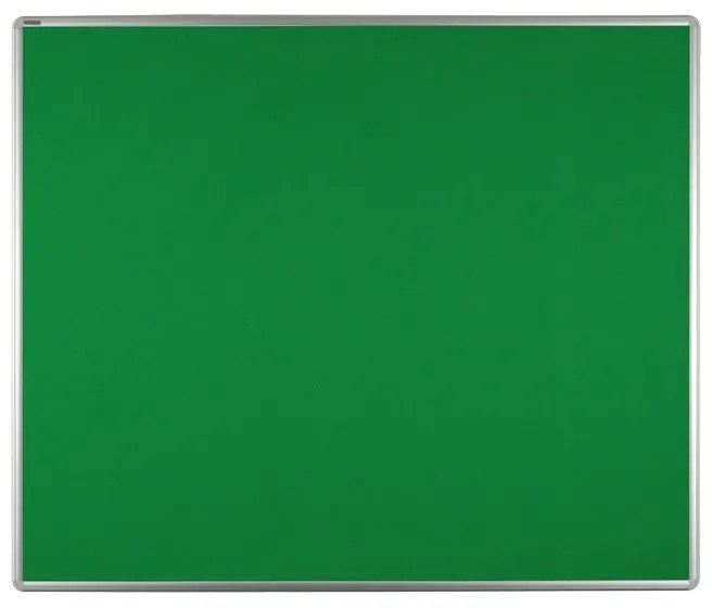 Textilní nástěnka ekoTAB v hliníkovém rámu, 1200 x 900 mm, zelená