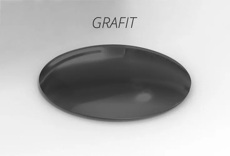 Besco Volně stojící vana ze sanitárního kompozitu Volya CC/BP 150x75, bez přepadu Rozměry (cm): 150x75, Typ a barva výpustě: Alcaplast Click-Clack s horním čištěním, grafit