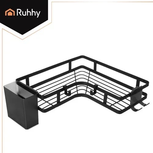 Rohová koupelnová polička - sada 2 kusy