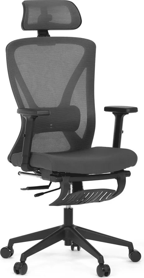 Kancelářská židle KA-S257 GREY, synchronní mechanismus, šedá síťovina (62 x 72) cm