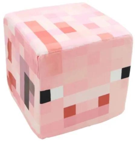 Minecraft plyšová kostka 10 cm, 20 cm, 30 cm Motiv: 30 x 30 cm, Velikost: Prase