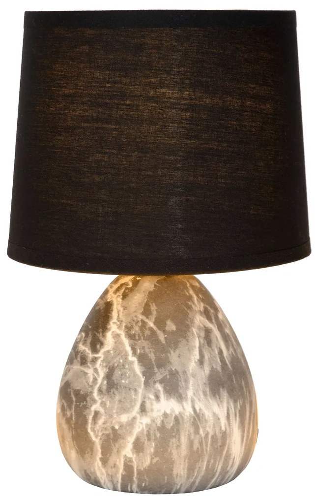 Lucide 47508/81/30 stolní lampa Marbo, černá, E14, 25,5cm