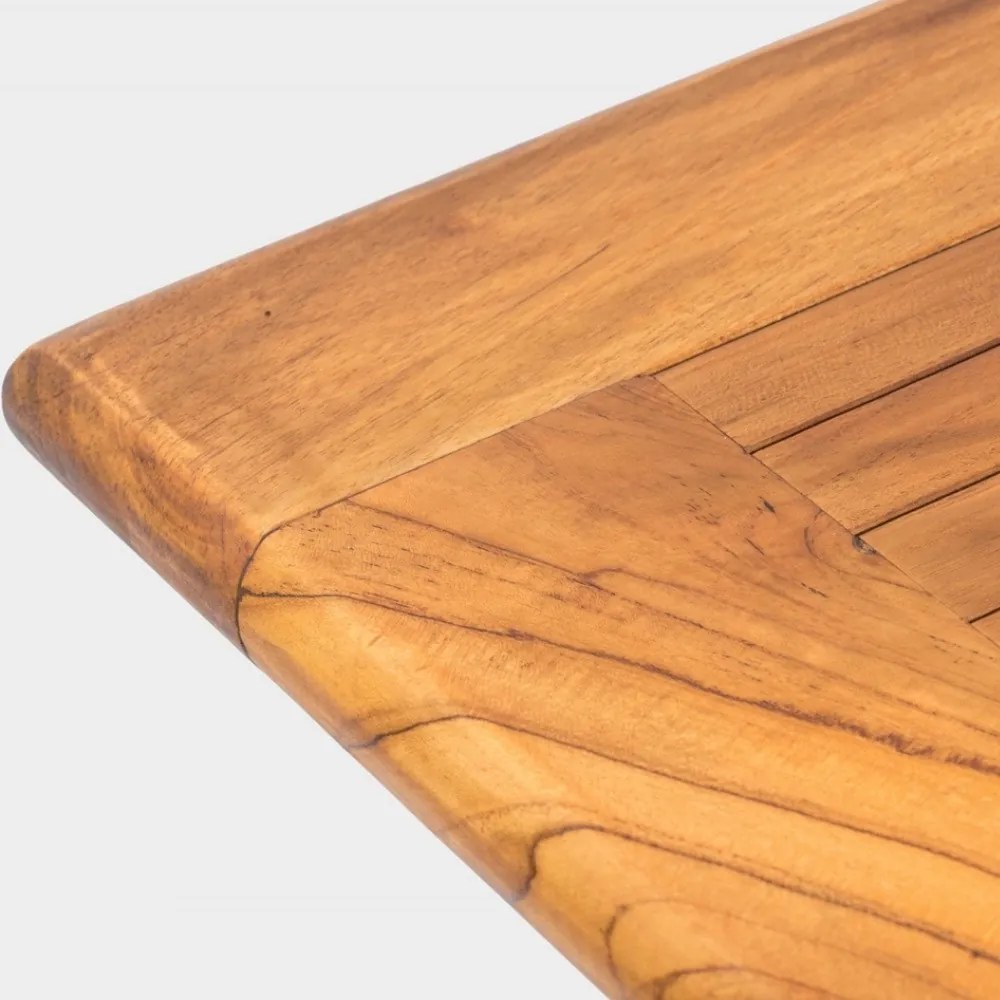 Massive home | Zahradní rozkládací stůl Bologna I Teak 110-160 x 90 cm