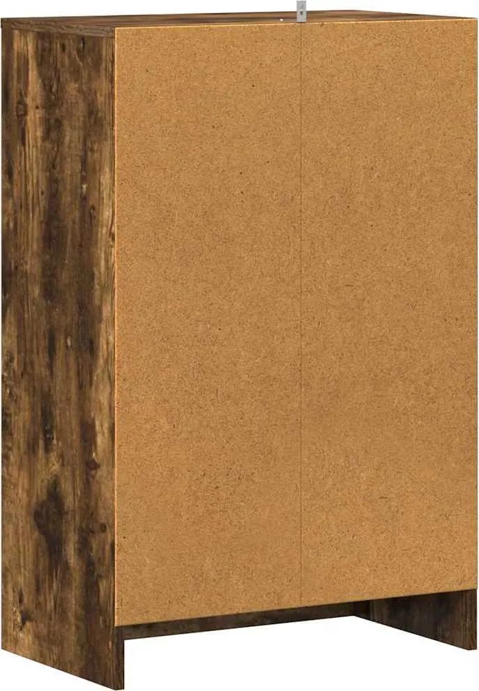 vidaXL Botník 60 x 35 x 92 cm dřevotříska [808928] Barva: kouřový dub