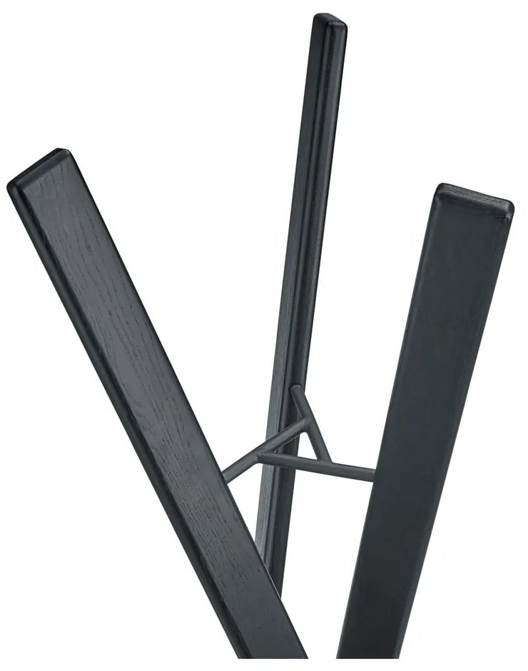 Černý věšák z dubového dřeva 62x176 cm Rakku – Blomus