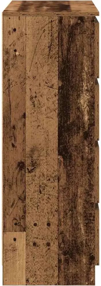 Příborník starého dřeva 80x35x99 cm kompozitní dřevo 3328487