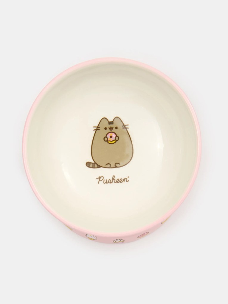 Sinsay - Keramická miska na nožce pro zvířata Pusheen the Cat - pastelová růžová
