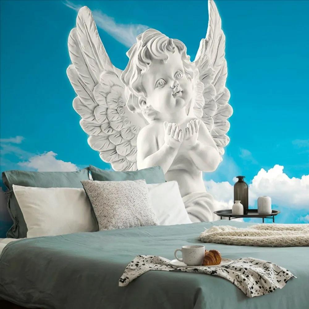 Samolepící tapeta pečlivý andílek na nebi - 450x300 cm