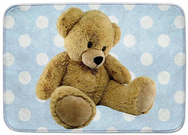Vopi | Dětský koberec Ultra Soft Medvídek modrý - 70 x 100 cm