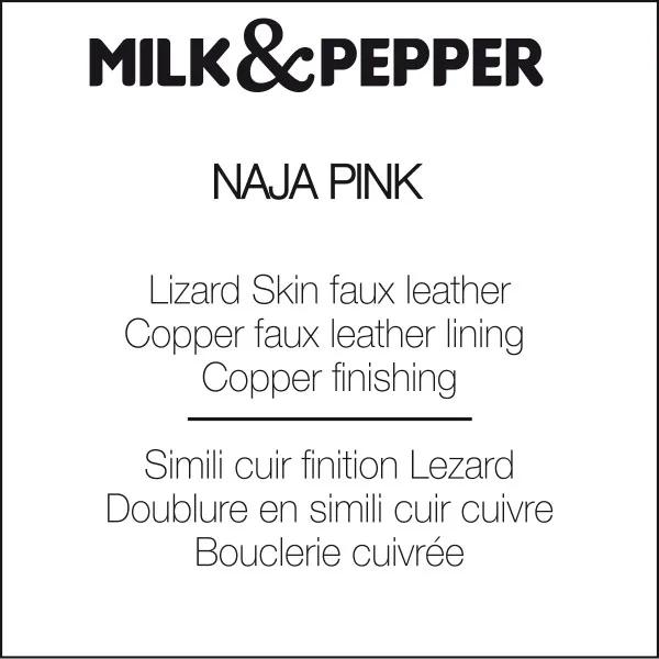 MILK&PEPPER Milkandpepper vodítko pro psy Naja Pink Velikost: 120x1,5cm