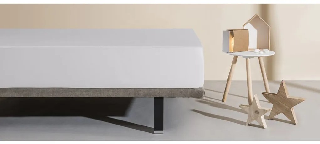 Velfont Aura nepropustné prostěradlo 90x200 cm - světle šedá