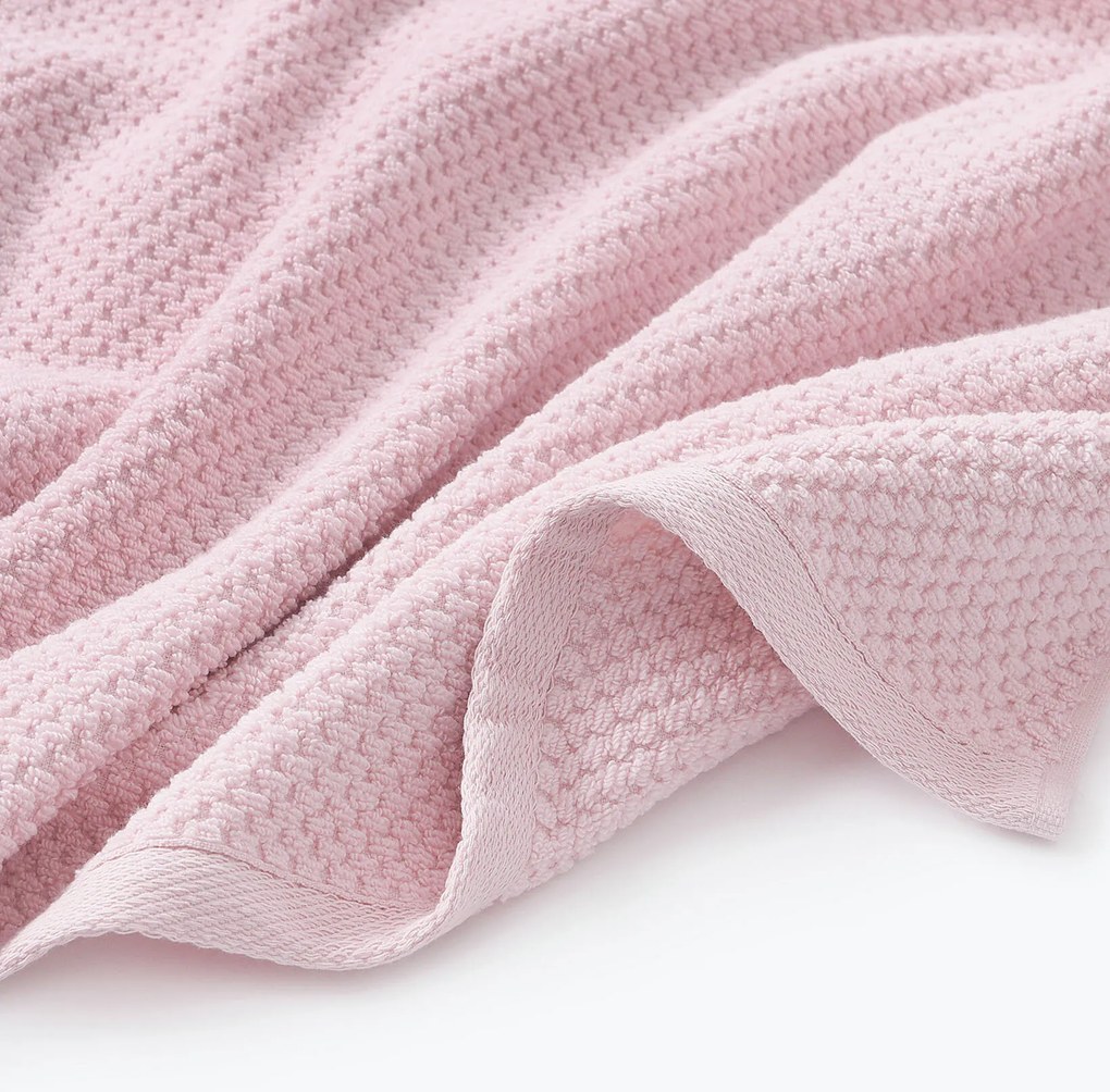 Goldea bavlněný froté ručník / osuška micro pure - pastelově růžový 70 x 140 cm