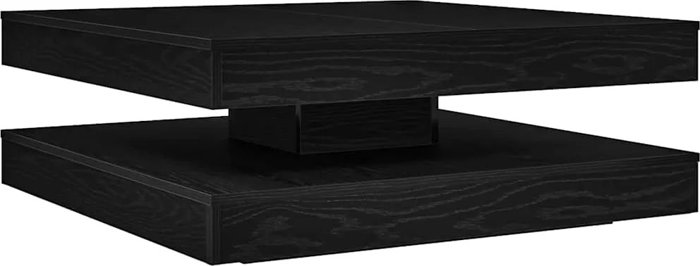 Konferenční stolek otočný o 360º černý dub 90x90x34,5 cm 3321352
