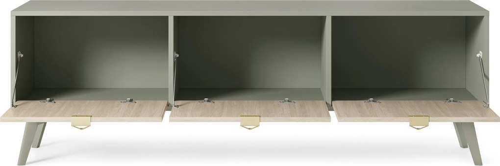 PSK Televizní skříňka NATURAL, Eukalyptus/Scandi 158 cm