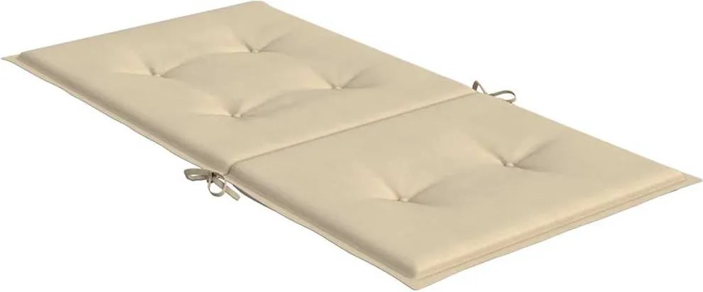 Podušky na židli nízké opěradlo 6 ks béžové 100x50x3 cm oxford 314134