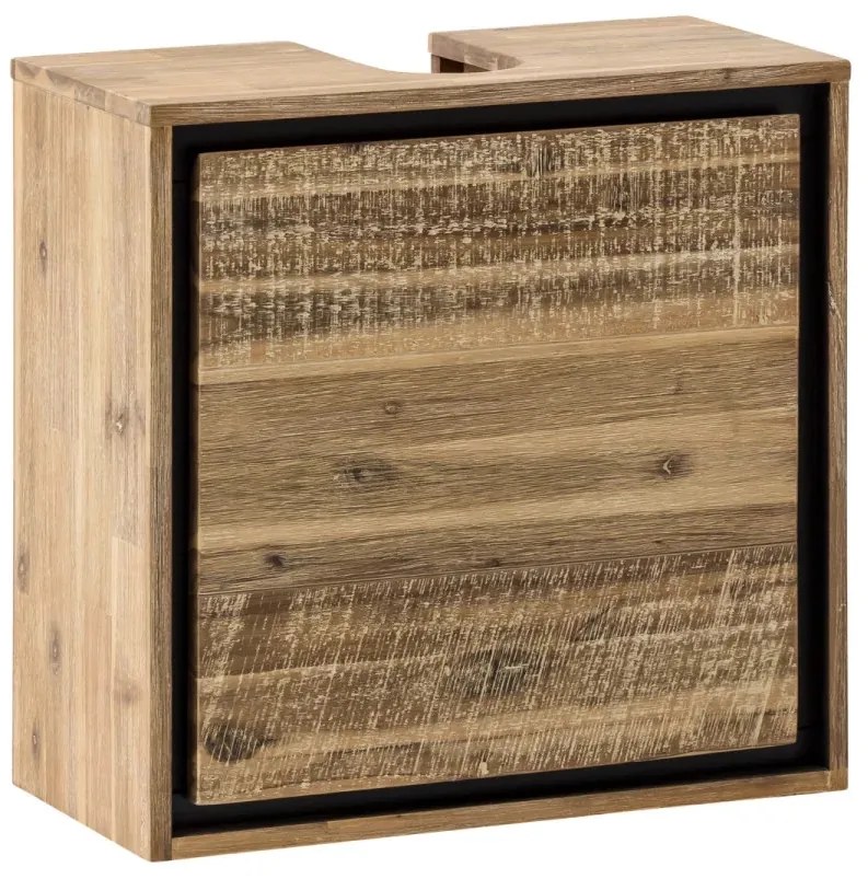 furniture-nabytek.cz - Masivní sada koupelnového nábytku Jolano z akáciového dřeva, lakovaná, hnědá