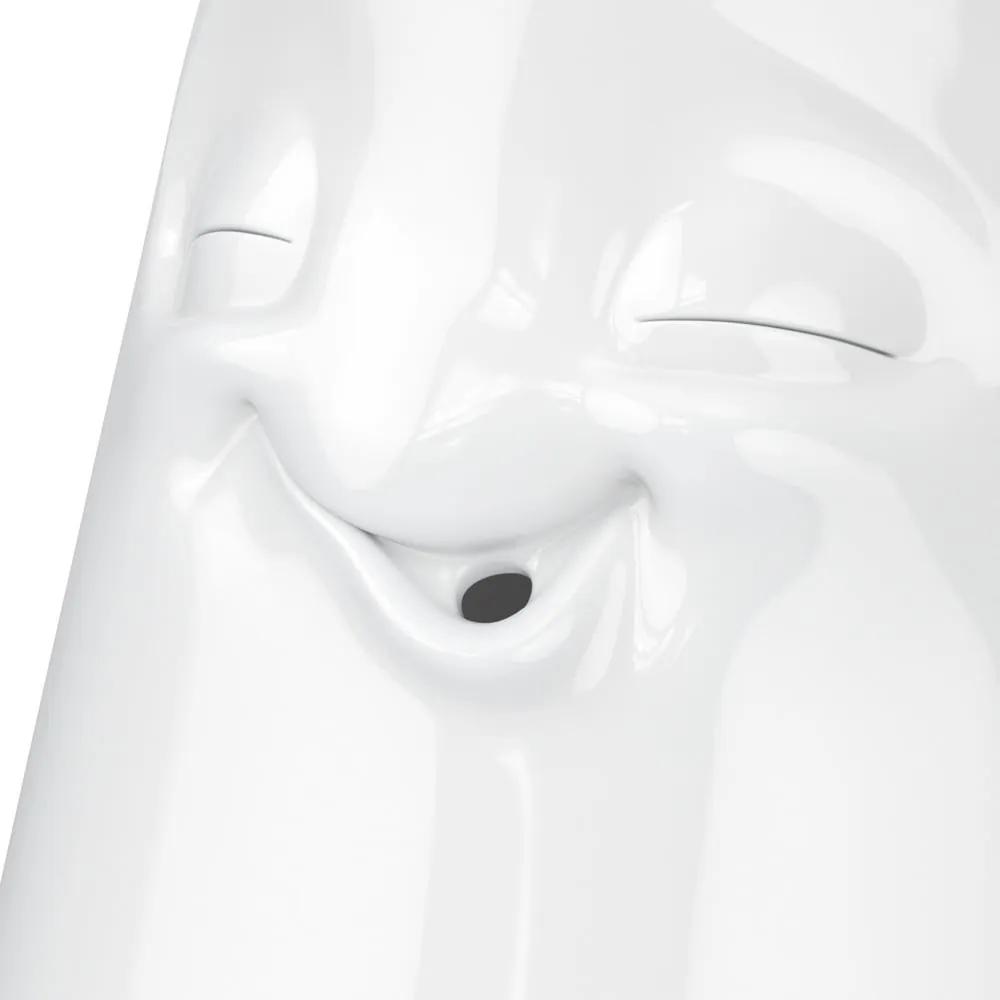 Bílá spokojená váza z porcelánu 58products