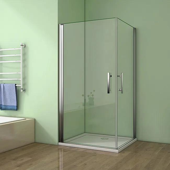 Sprchový kout MELODY A4 100cm se dvěma jednokřídlými dveřmi včetně sprchové vaničky