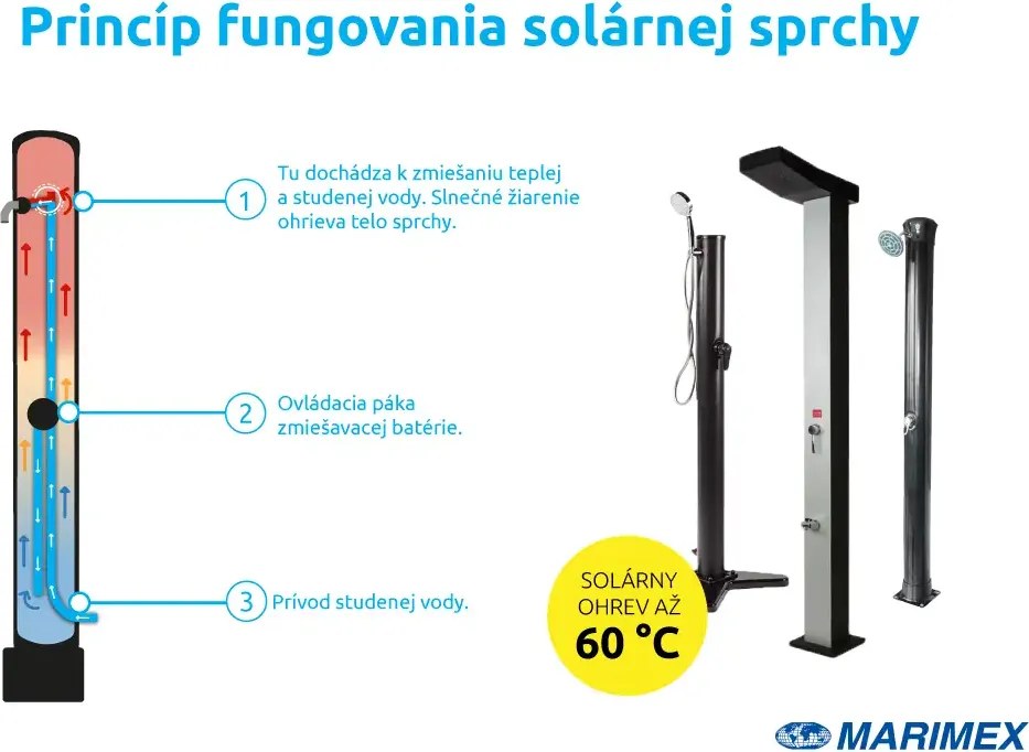 Marimex | Solární sprcha DUO 40 l, hliníková | 10992150