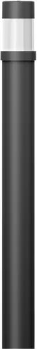 LGM BA-10613-O-30-01 Venkovní sloupkové svítidlo BAMBOO 3 černé 3000K 15W 474lm IP65 RAL9011 kryt opal vč.A107091(zemní držák) - LIGMAN