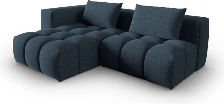 Tmavě modrá rohová pohovka (levý roh/s lenoškou) Verona – Cosmopolitan Design
