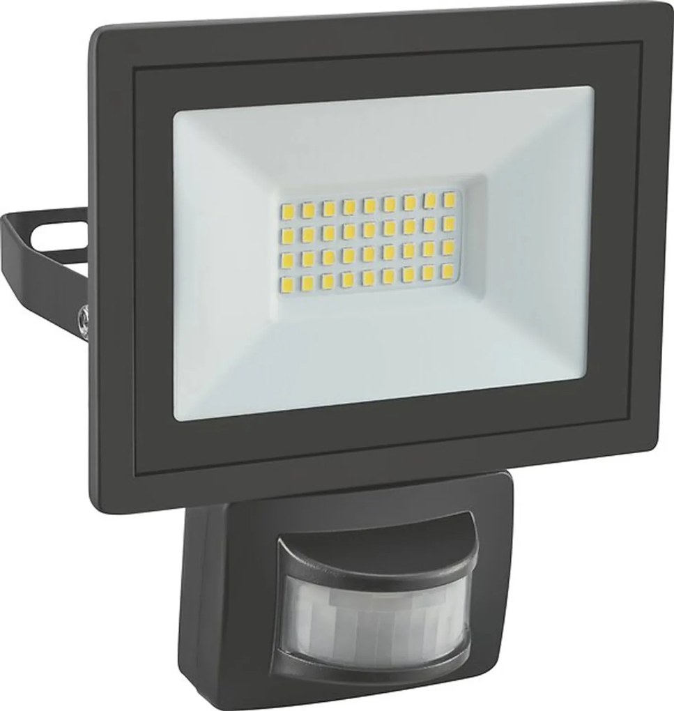 LED reflektor se senzorem černý, 14 W, 1920 lm, 16,5 x 14,5 x 6,5 cm