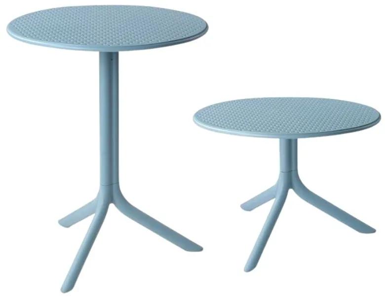 Nardi Světle modrý plastový zahradní stolek Step 60,5 cm