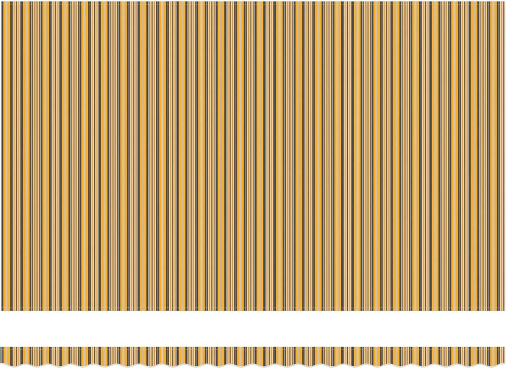 Stahovací markýza Vícebarevný 500 × 300 cm Polyester a hliník 3331301