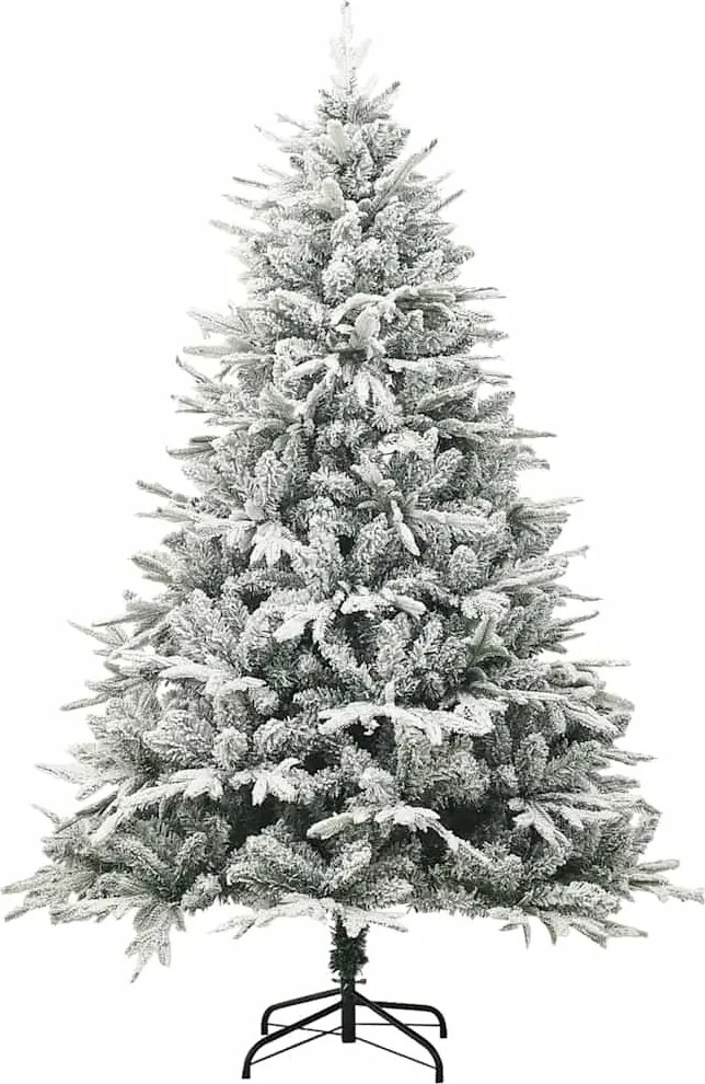Umělý předsvícený vánoční stromeček Zelená 180 cm PVC a PE 3395393
