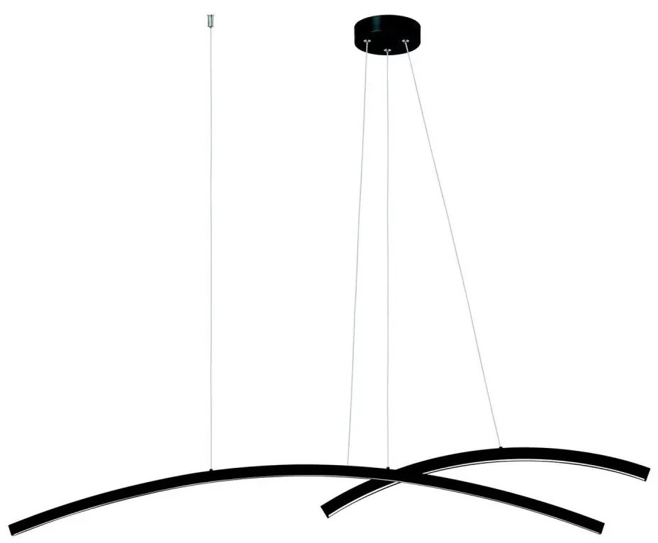 Zambelis 20130 - LED Stmívatelný lustr na lanku LED/48W/230V černá