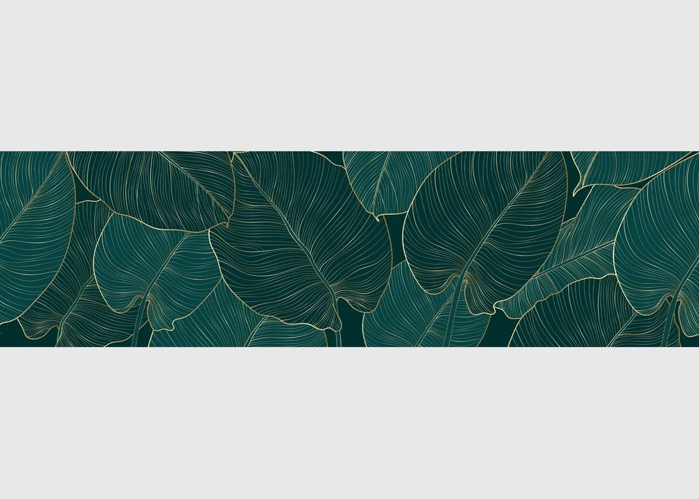 Samolepící bordura na zeď Divoká Bujná Zeleň | 5 m x 13.8 cm | DWB8299