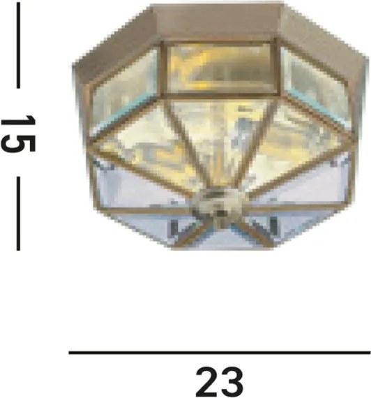 Searchlight 8235AB Stropní stylové svítidlo PISA patina