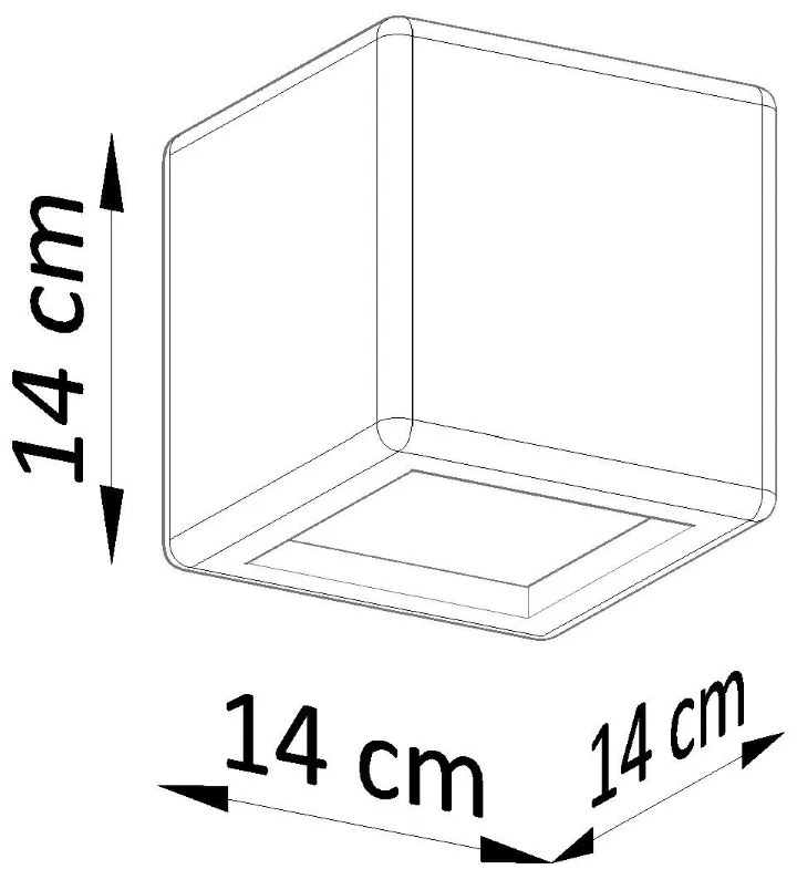Nástěnné svítidlo Nesta, 1x bílé keramické stínidlo