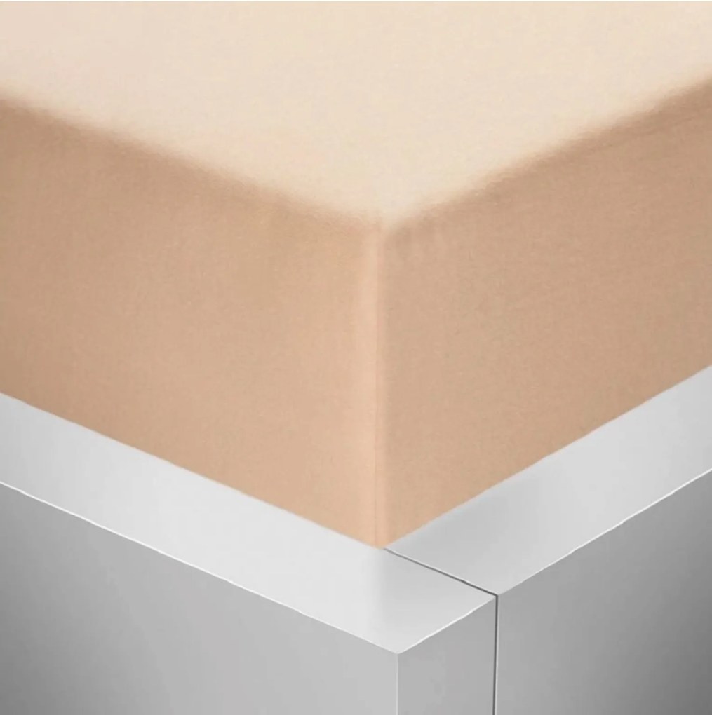 TP Jersey prostěradlo 160x200 Premium - Světle lososová