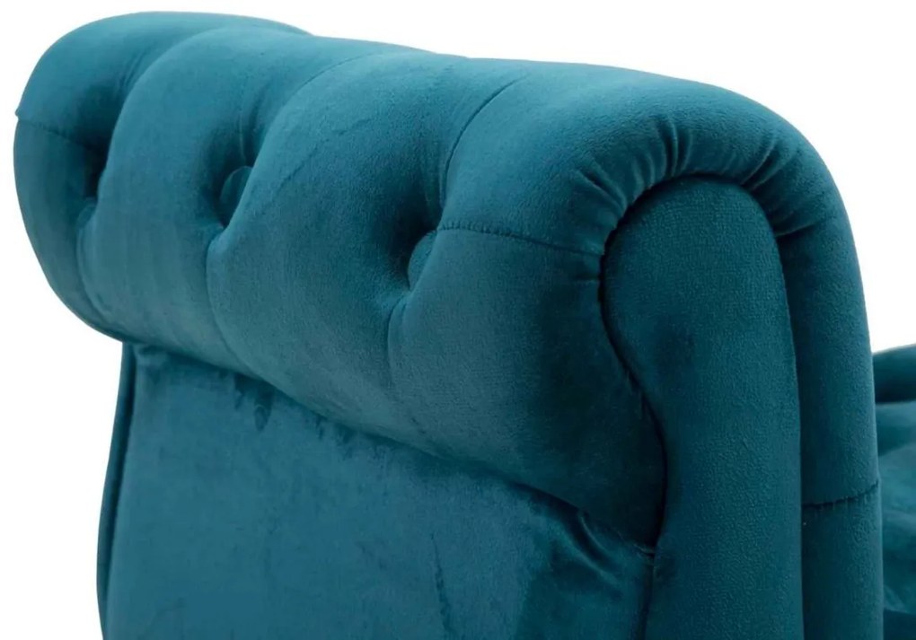 Designová lavice Dandelion 120 cm petrolejová
