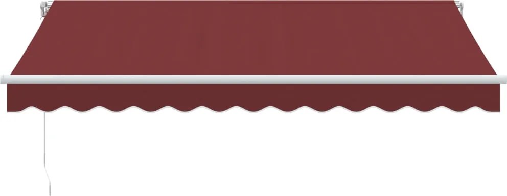 Ručně zatahovací markýza burgundská 350 x 250 cm 3215226