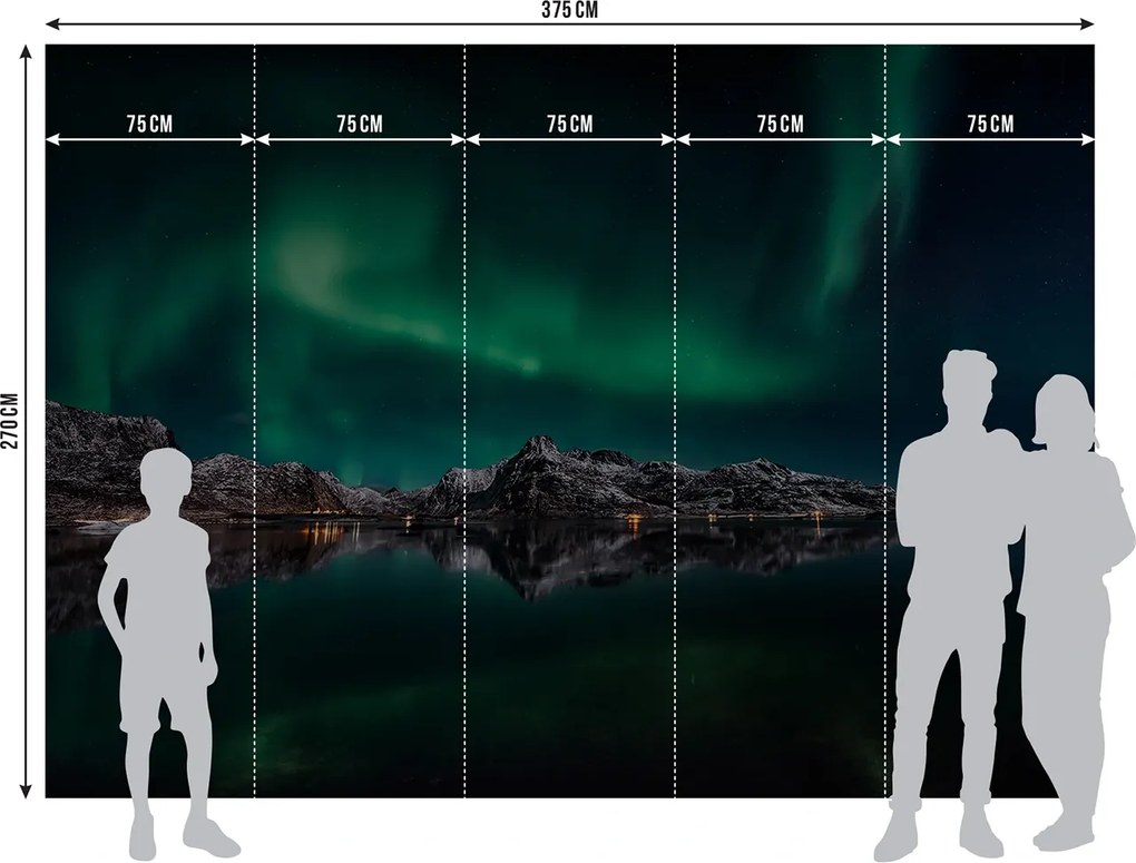 Fototapeta na míru Severní Záře | Vliesová fototapeta na zed' | DFTNXXL3003