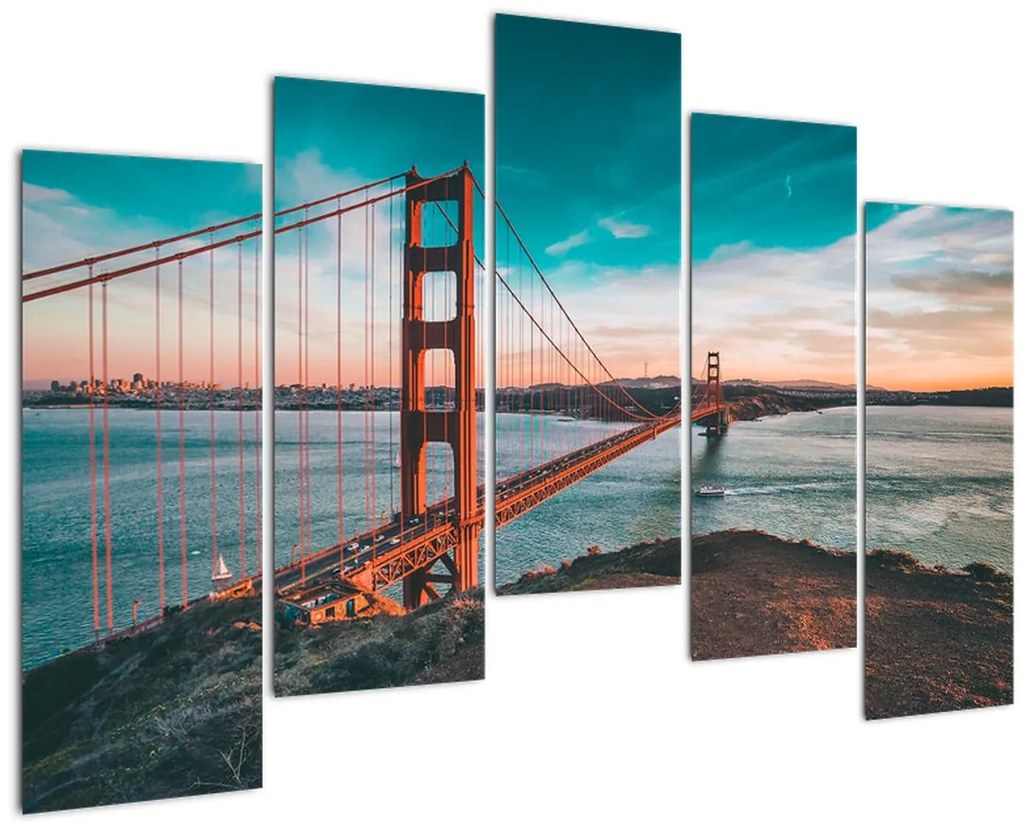Obraz- Golden Gate, San Francisco (125x90 cm), 40 dalších rozměrů