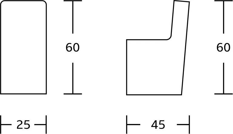 Mexen Adox, držák na ručník, 1-háček, černá matná, 7018235-70