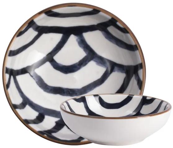 GUSTA Mistička keramika průměr 9x2,8 cm Vlnky