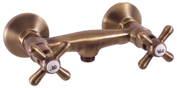 Slezák - RAV Sprchová baterie MORAVA RETRO - MK180.xSM, Stará mosaz (Bronz) Rozteč připojení (mm): 100